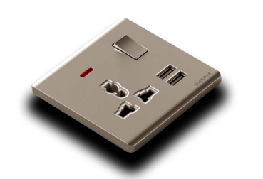 SHARM Switches & Sockets - Brown | Products | Perfect Lighting